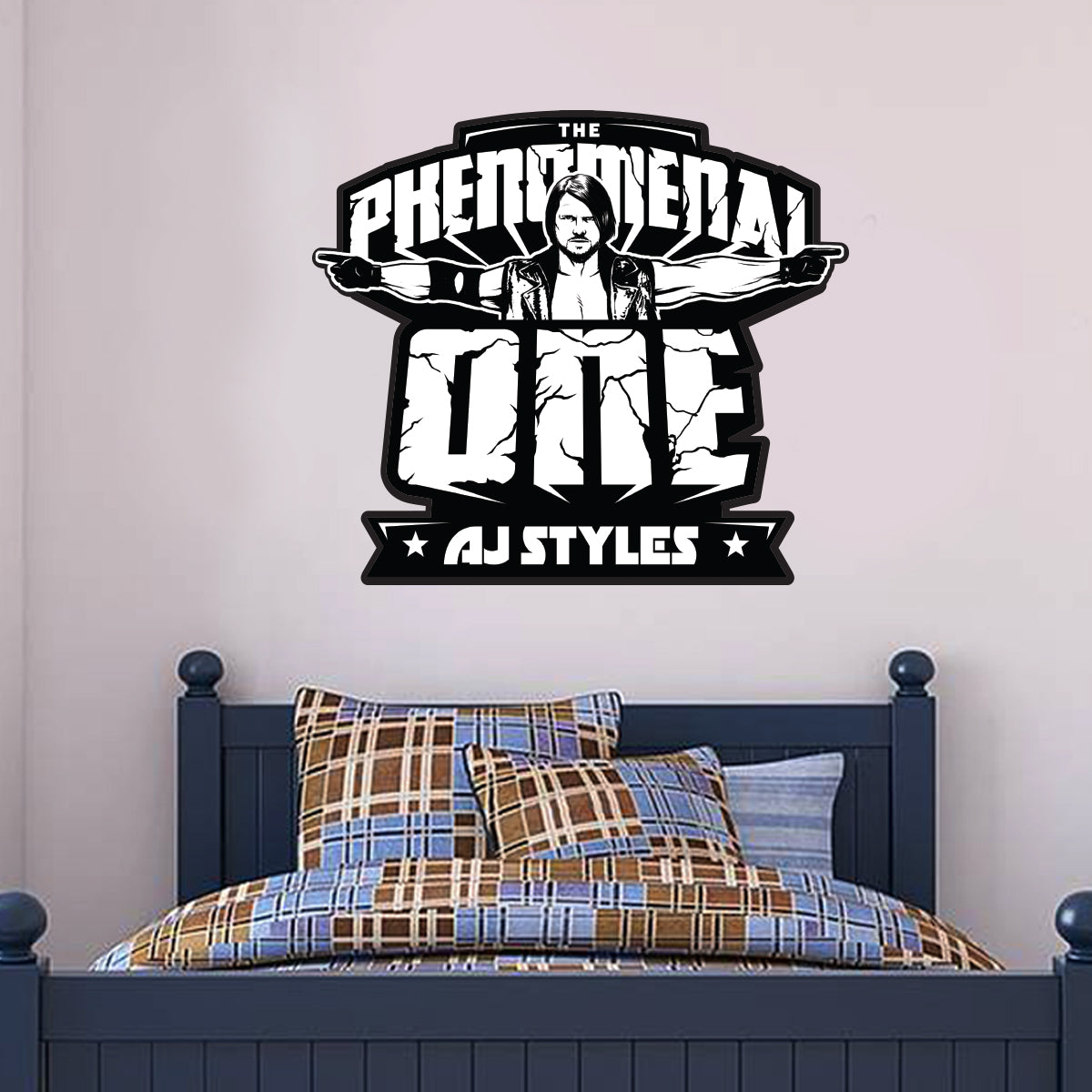 AJ Styles WWE Graphic Wall Sticker – wrestlingshop.com