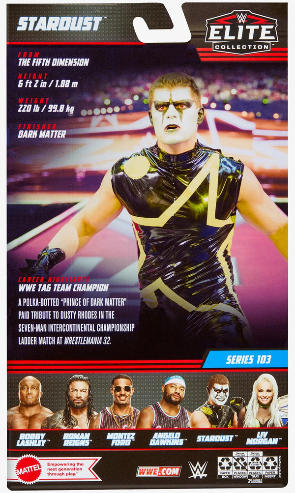 Stardust WWE Elite Collection Series #103 Action Figure – wrestlingshop.com