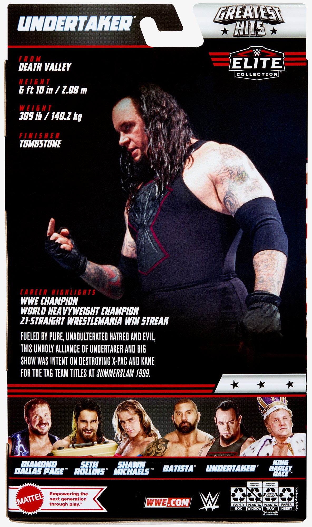 Undertaker WWE Elite Collection Greatest Hits Series #2 Action Figure ...