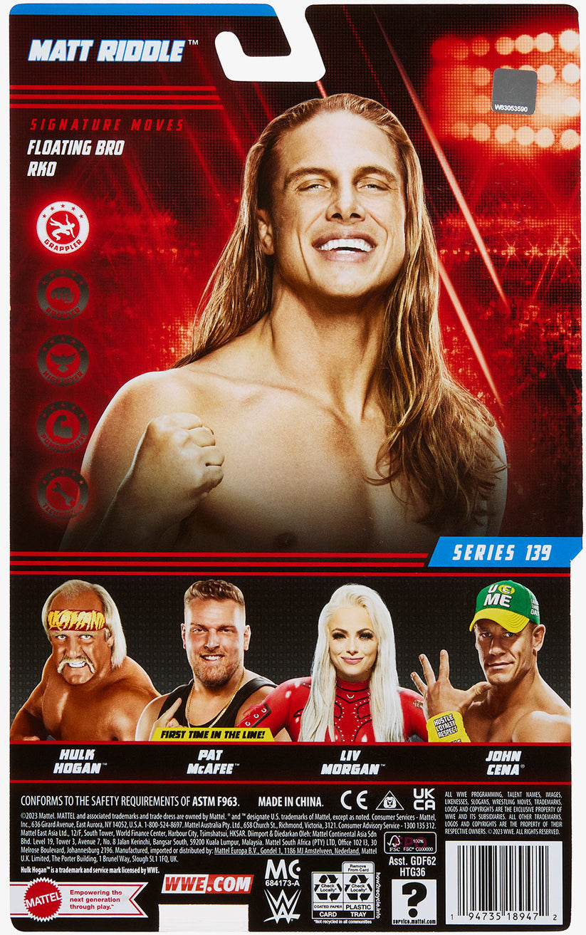 Matt Riddle - WWE Basic Series #139 Action Figure – wrestlingshop.com