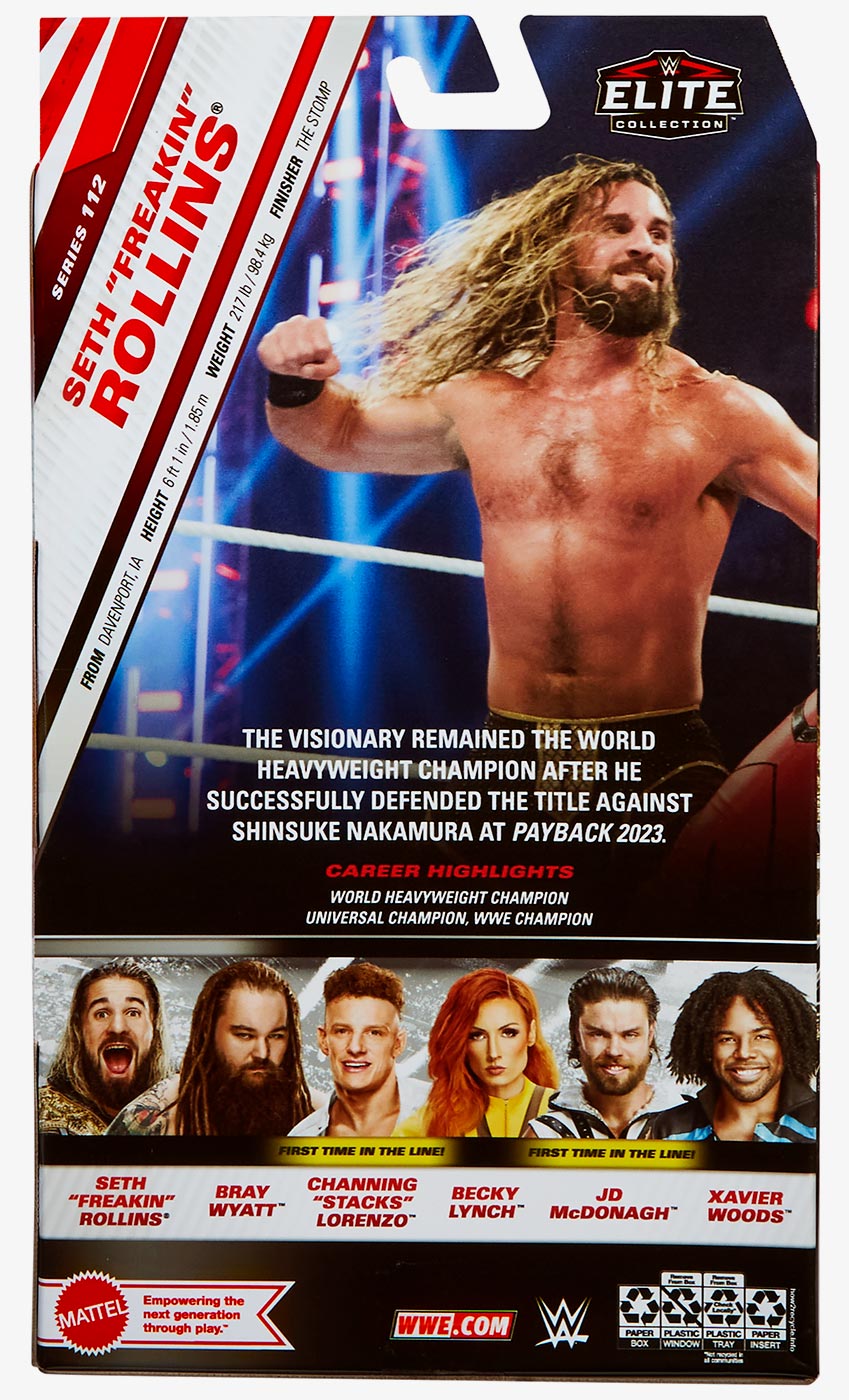 Seth "Freakin" Rollins WWE Elite Collection Series #112 Action Figure – wrestlingshop.com