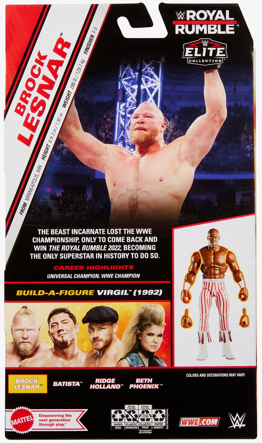 Brock Lesnar WWE Royal Rumble 2024 Elite Collection Series Action Figure – wrestlingshop.com