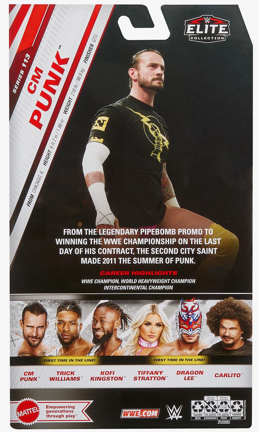 CM Punk WWE Elite Collection Series #113 Action Figure – wrestlingshop.com