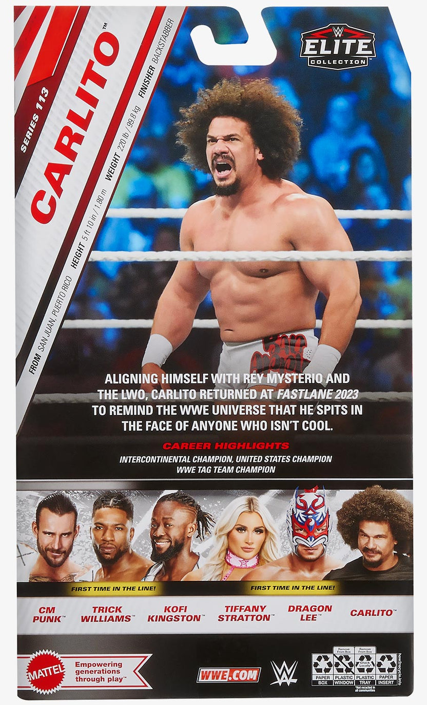 Carlito WWE Elite Collection Series #113 Action Figure – wrestlingshop.com