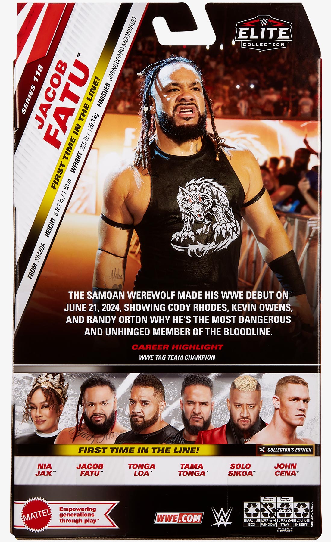 Jacob Fatu WWE Elite Collection Series #118 Action Figure ...