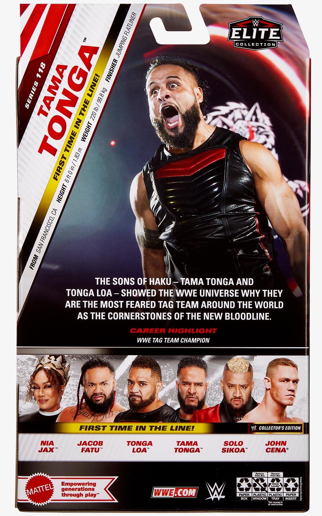 Tama Tonga WWE Elite Collection Series #118 Action Figure ...