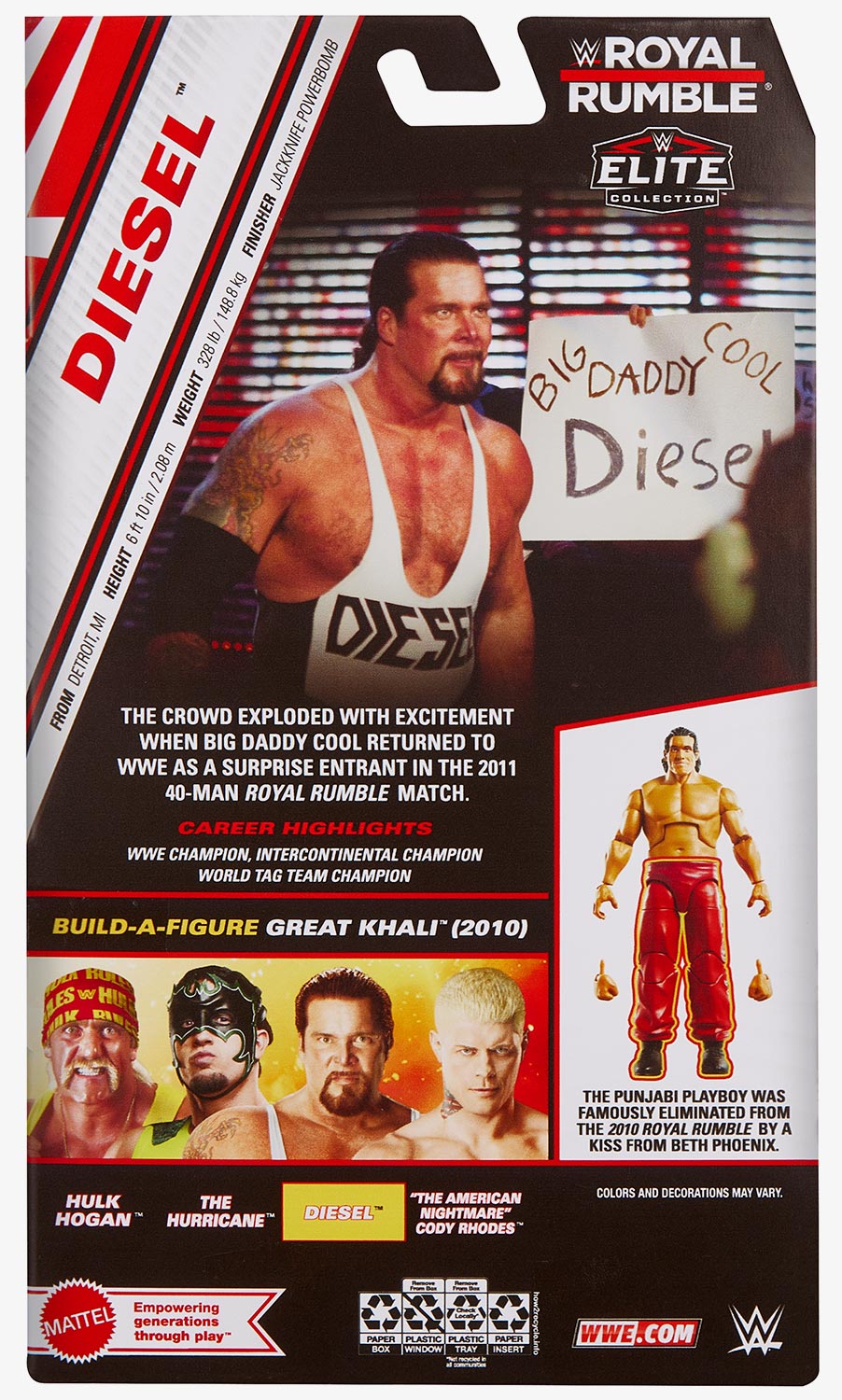 Diesel WWE Royal Rumble 2024 Elite Collection Action Figure ...