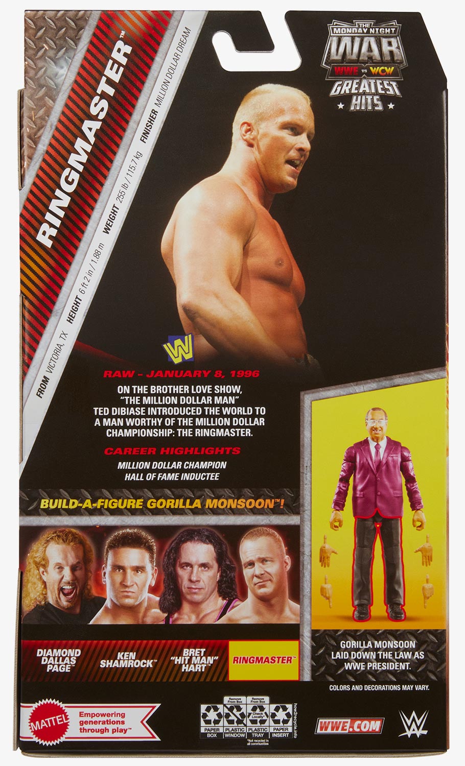 The Ringmaster Monday Night Wars Greatest Hits WWE Elite Collection ...