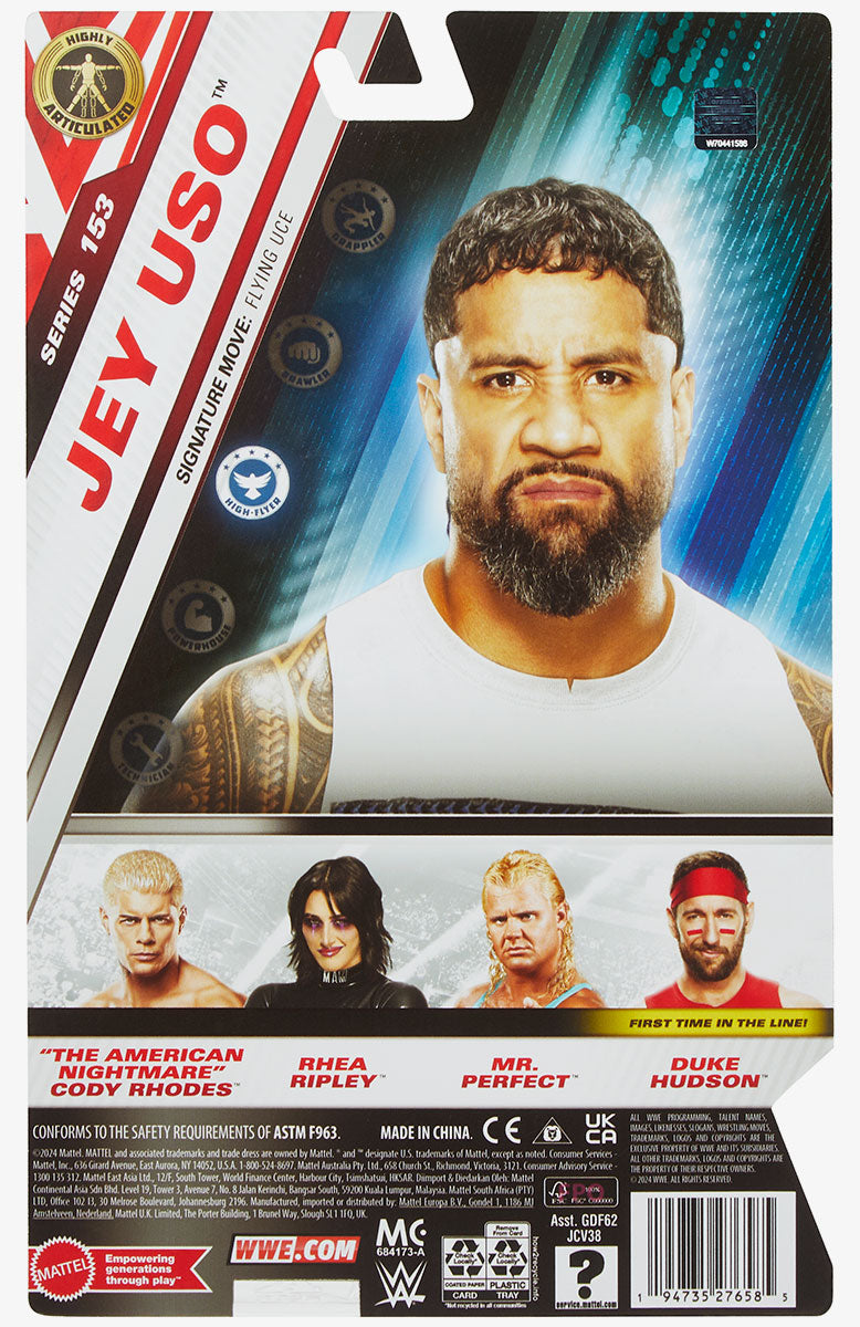 Jey Uso WWE Main Event Series #153 Action Figure – wrestlingshop.com