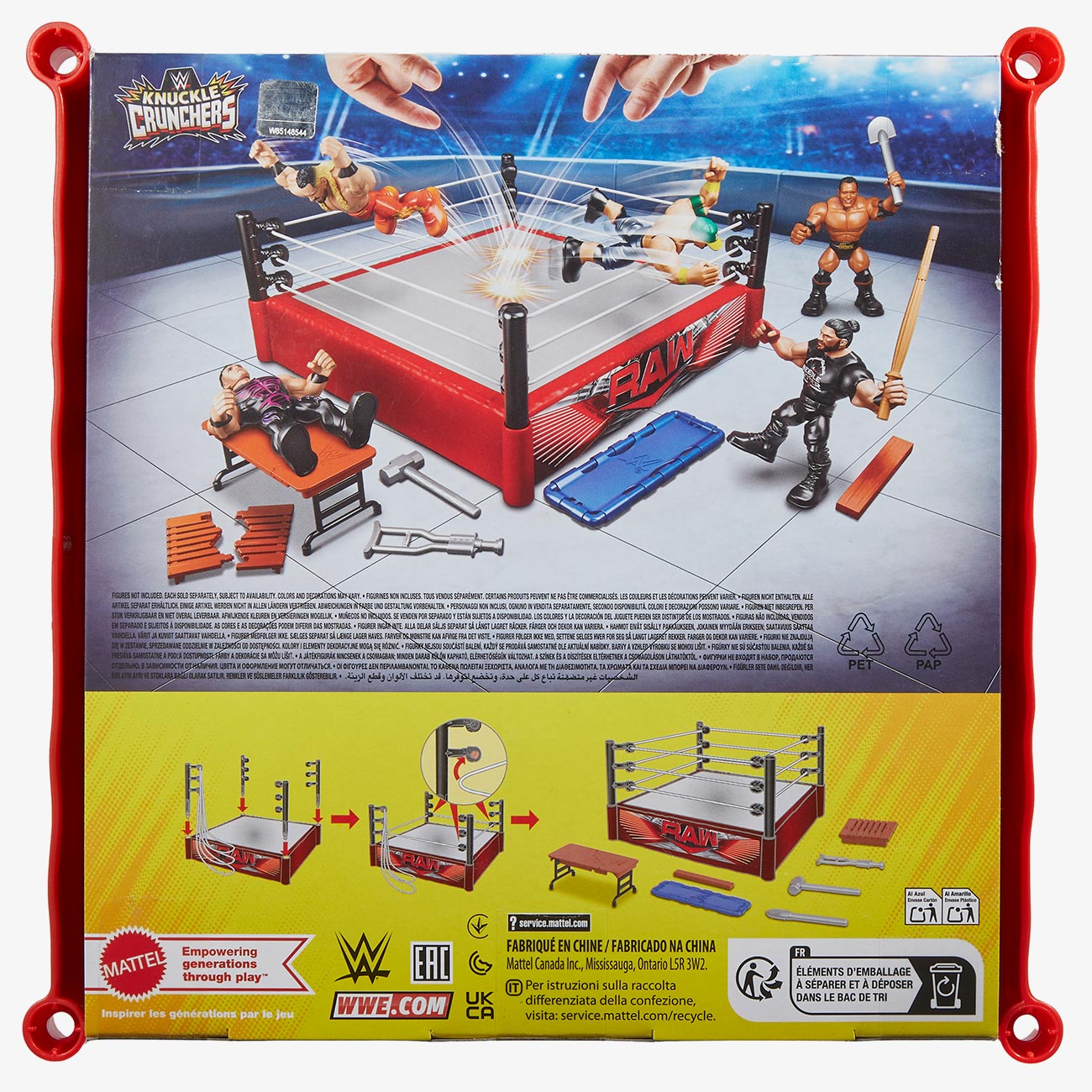 WWE Knuckle Crunchers Rebound Ring Playset – wrestlingshop.com