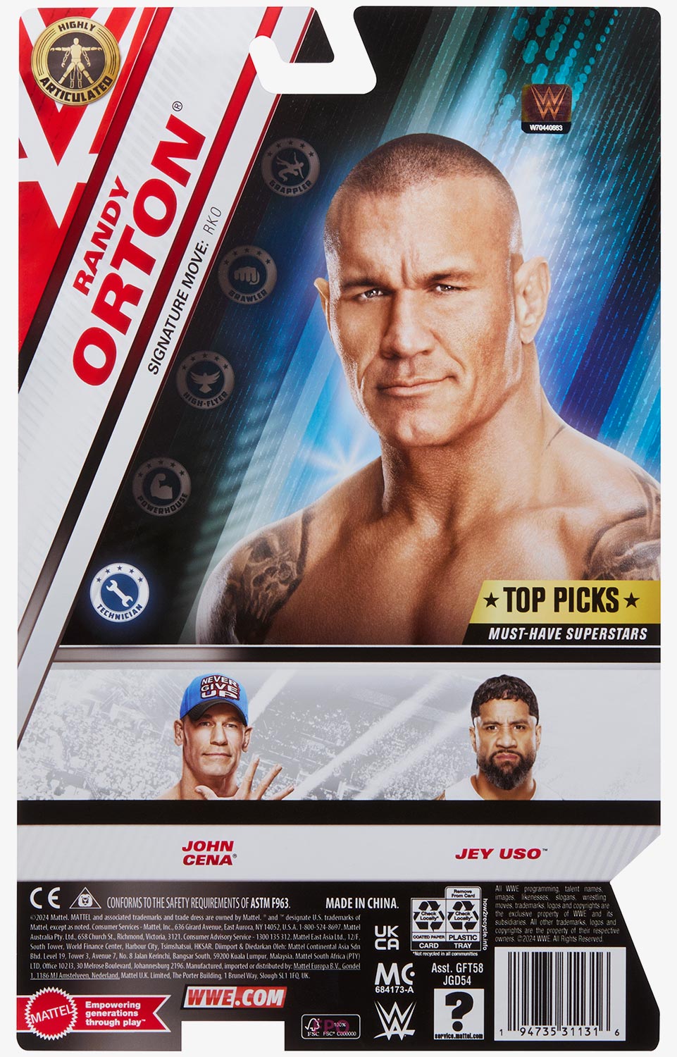 Randy Orton WWE Main Event Top Picks 2025 Series (Wave 4) Action Figure ...
