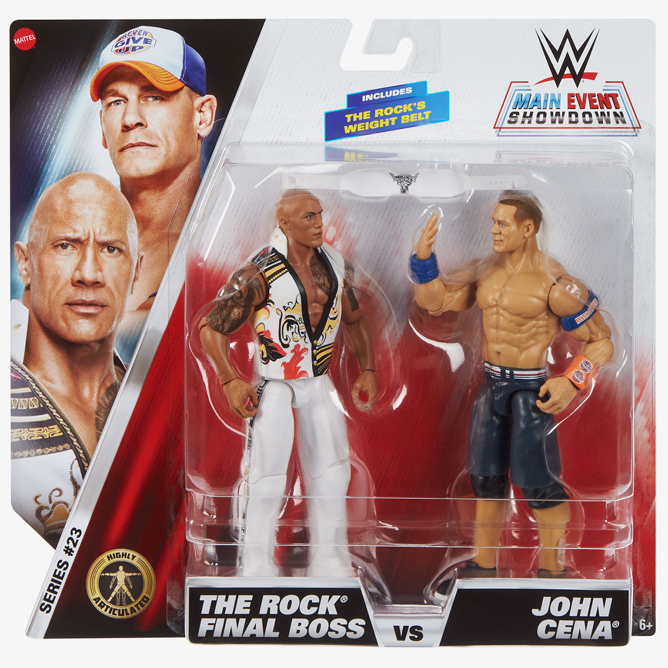 The Rock vs John Cena WWE Main Event Showdown Series #23 (2-Pack) Action Figures – wrestlingshop.com