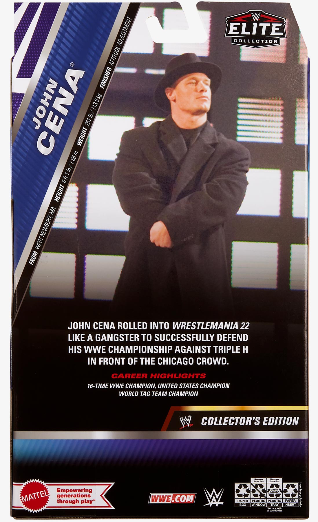 John Cena WWE Elite Collection Series #118 (Collector’s Edition) Figure ...