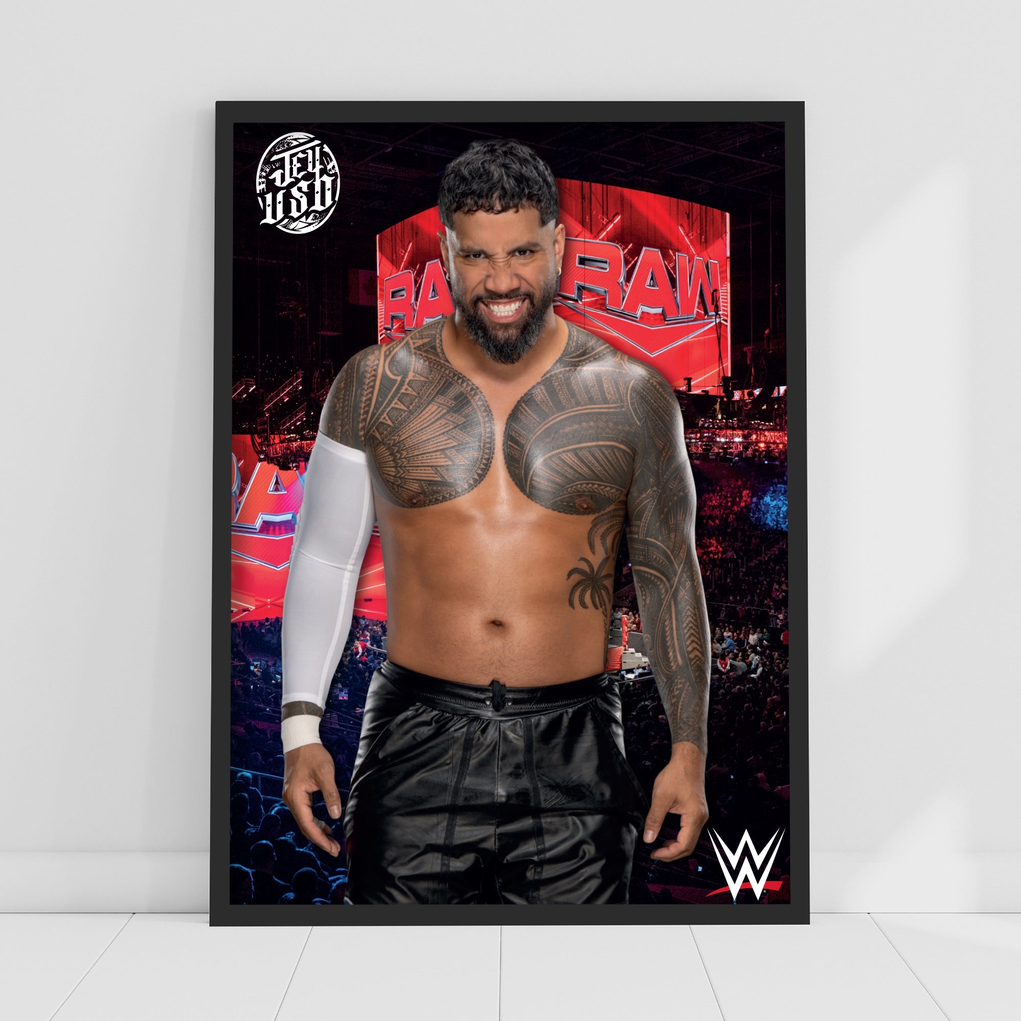 Jey Uso Crowd WWE Print Poster – wrestlingshop.com