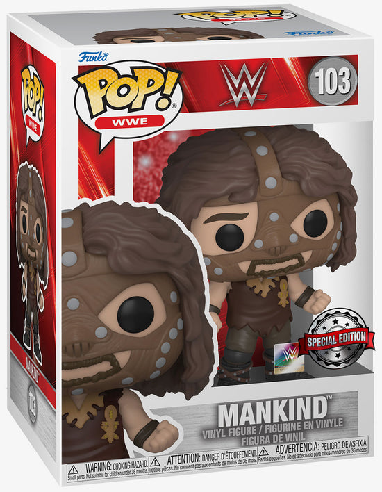 Mankind WWE POP Vinyl #103 (Tin Lunch Box Set) – wrestlingshop.com