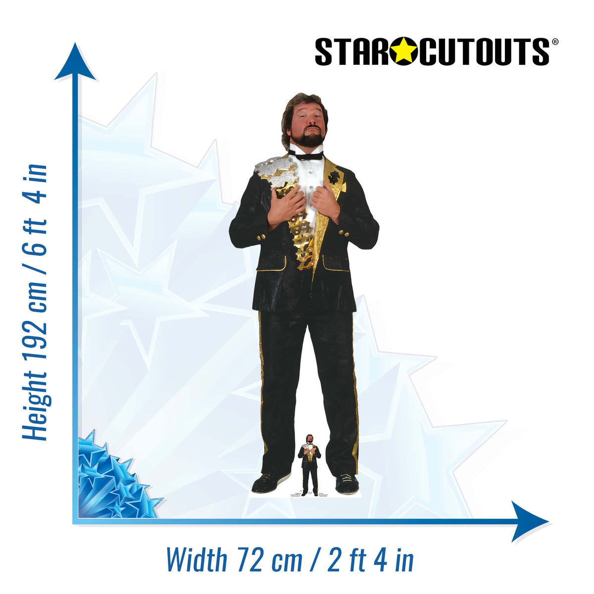 Million Dollar Man Ted DiBiase WWE Cardboard Cut Out – wrestlingshop.com