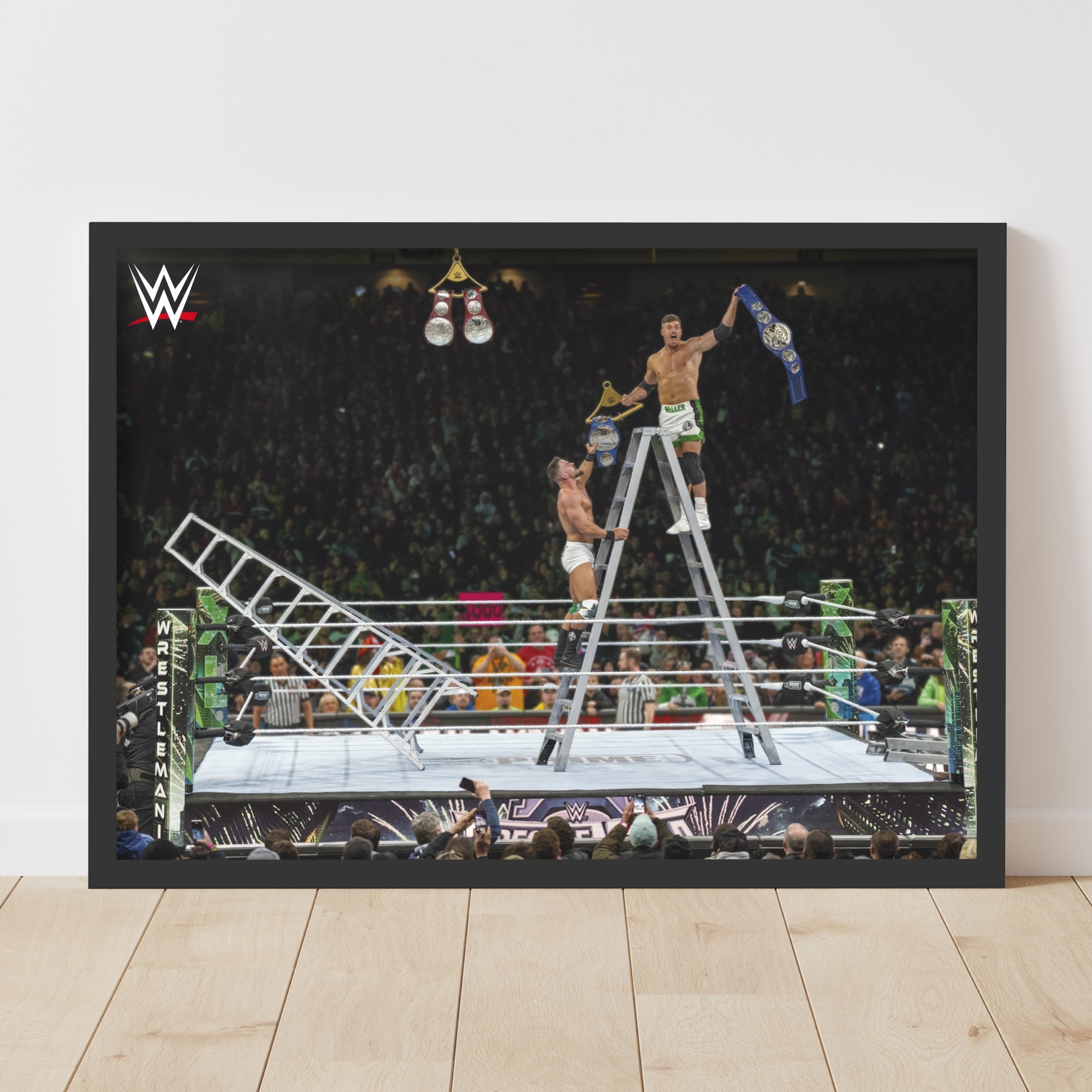 Grayson Waller & Austin Theory Ladder Match WWE Print Poster ...