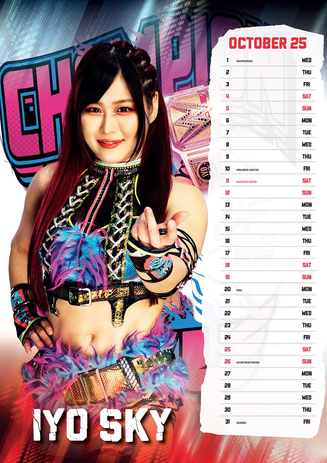 WWE Women's 2025 Calendar – wrestlingshop.com
