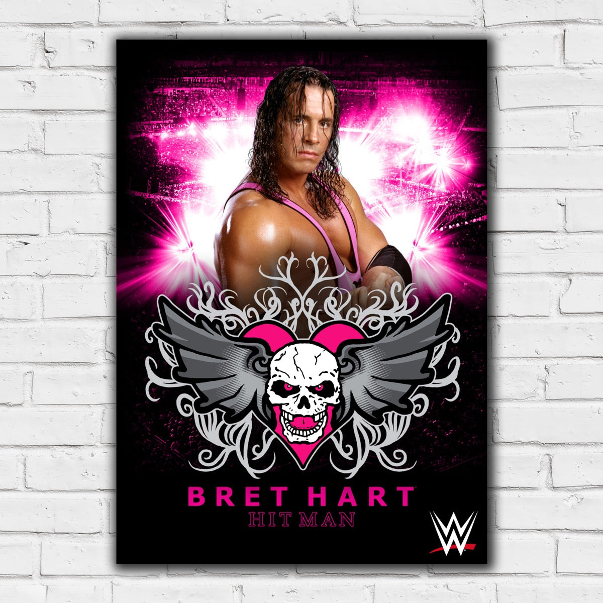 Bret "Hit Man" Hart WWE Print Poster – wrestlingshop.com
