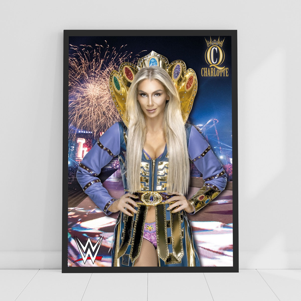 Charlotte Flair Arena Graphic WWE Print Poster – wrestlingshop.com