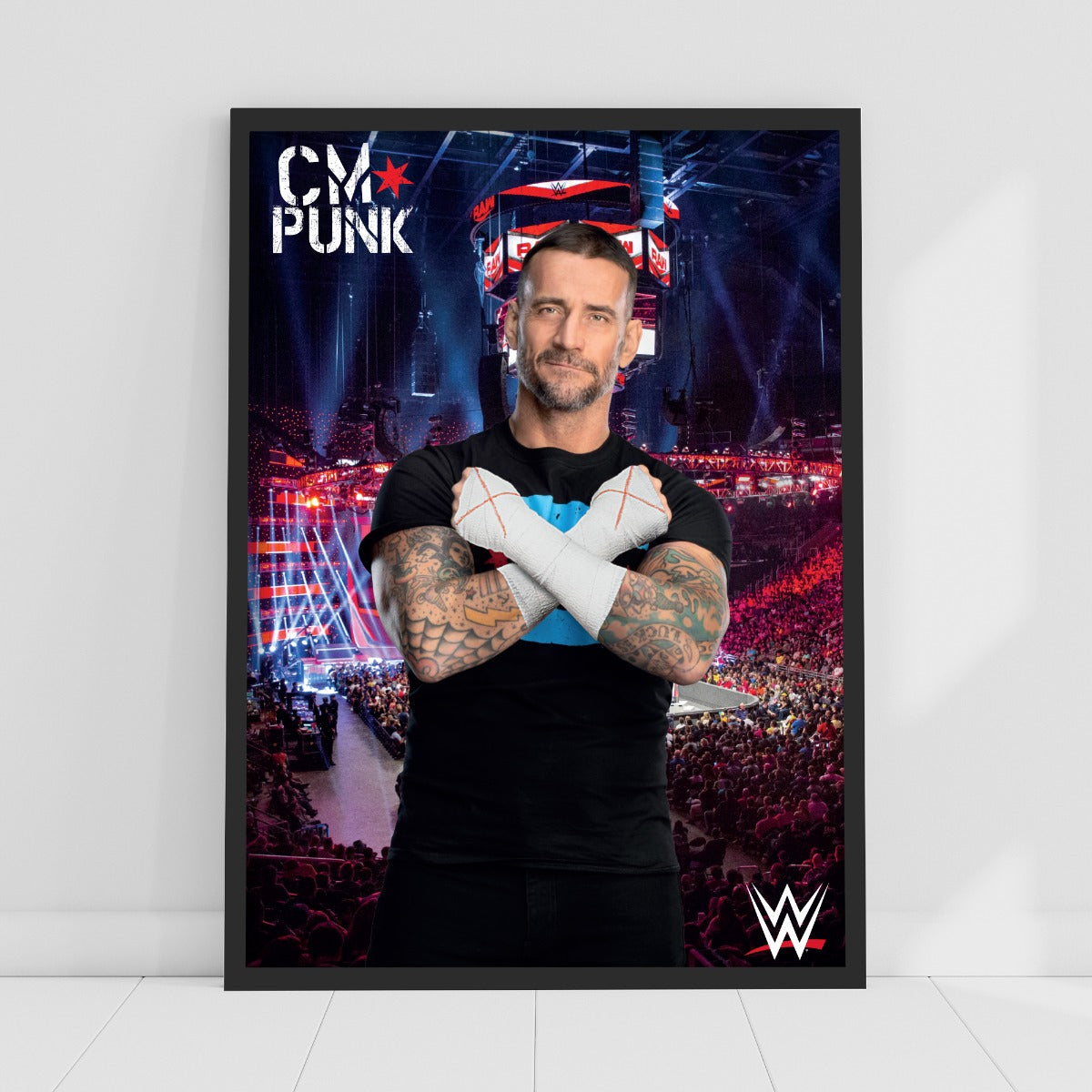 CM Punk WWE Crowd Print Poster – wrestlingshop.com