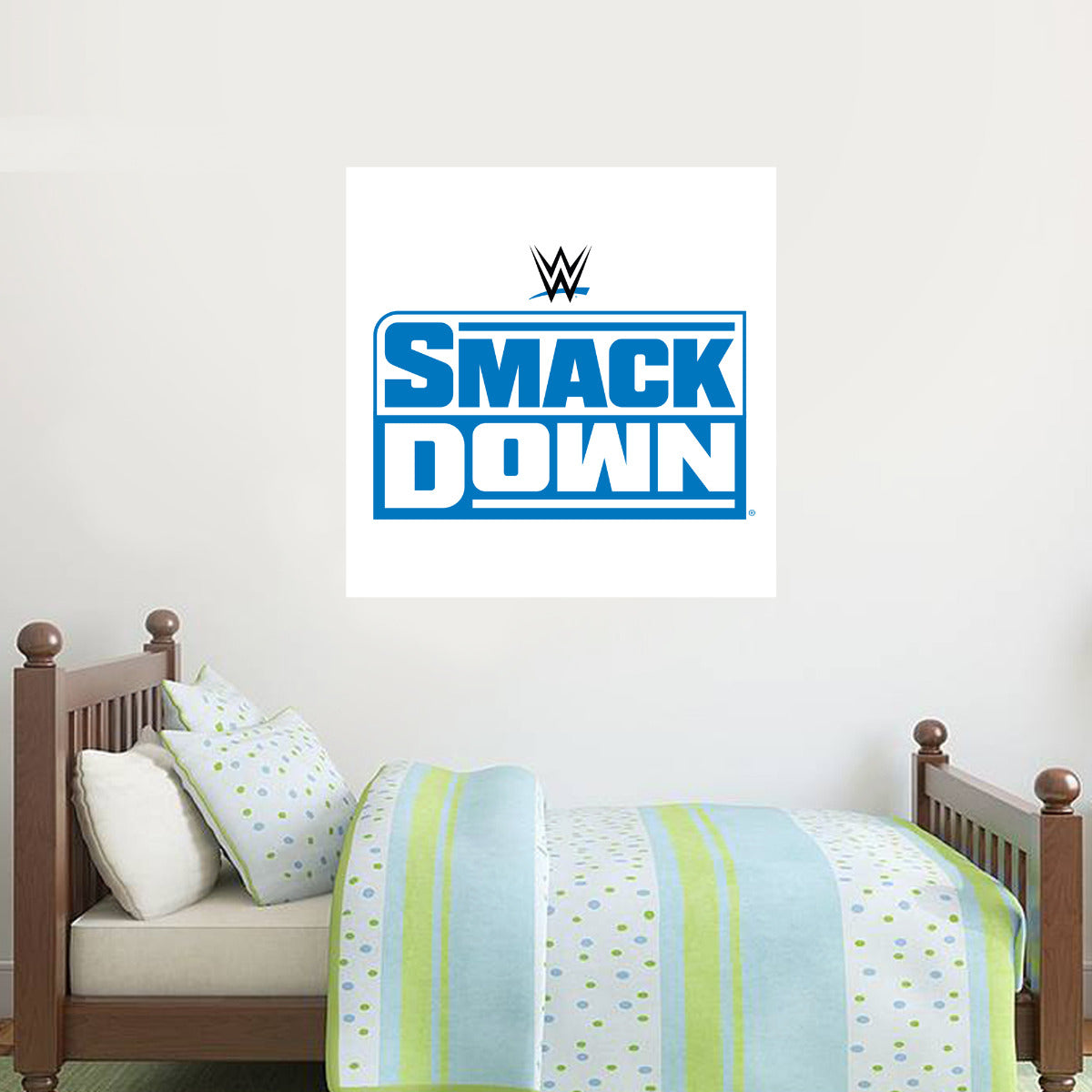 WWE SmackDown Logo Wall Sticker – wrestlingshop.com