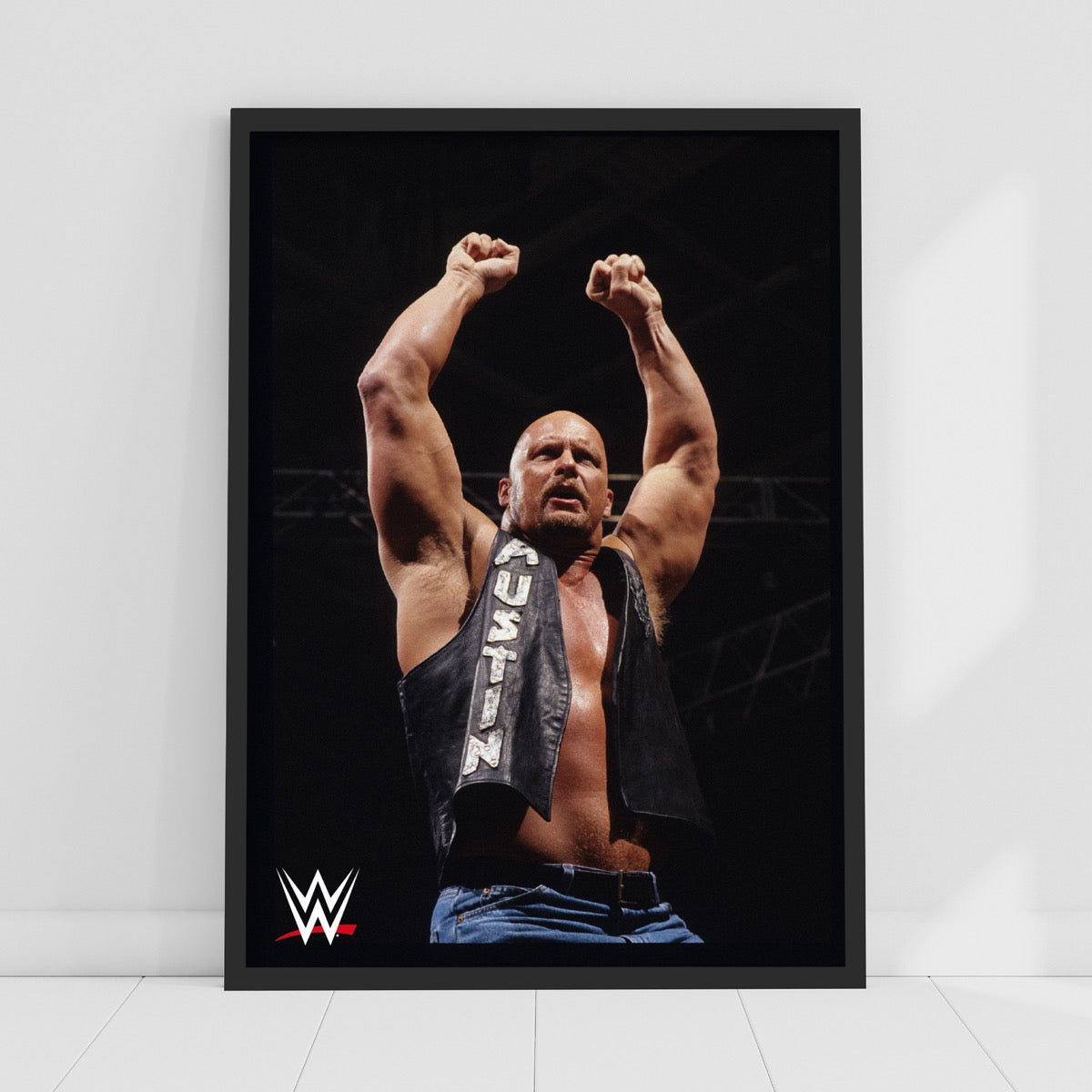 Stone Cold Steve Austin in Ring WWE Print Poster – wrestlingshop.com