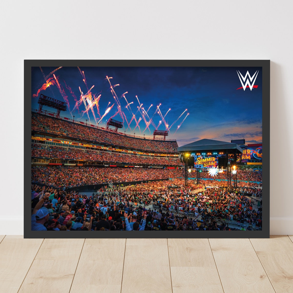 WWE SummerSlam Fireworks Print Poster – wrestlingshop.com