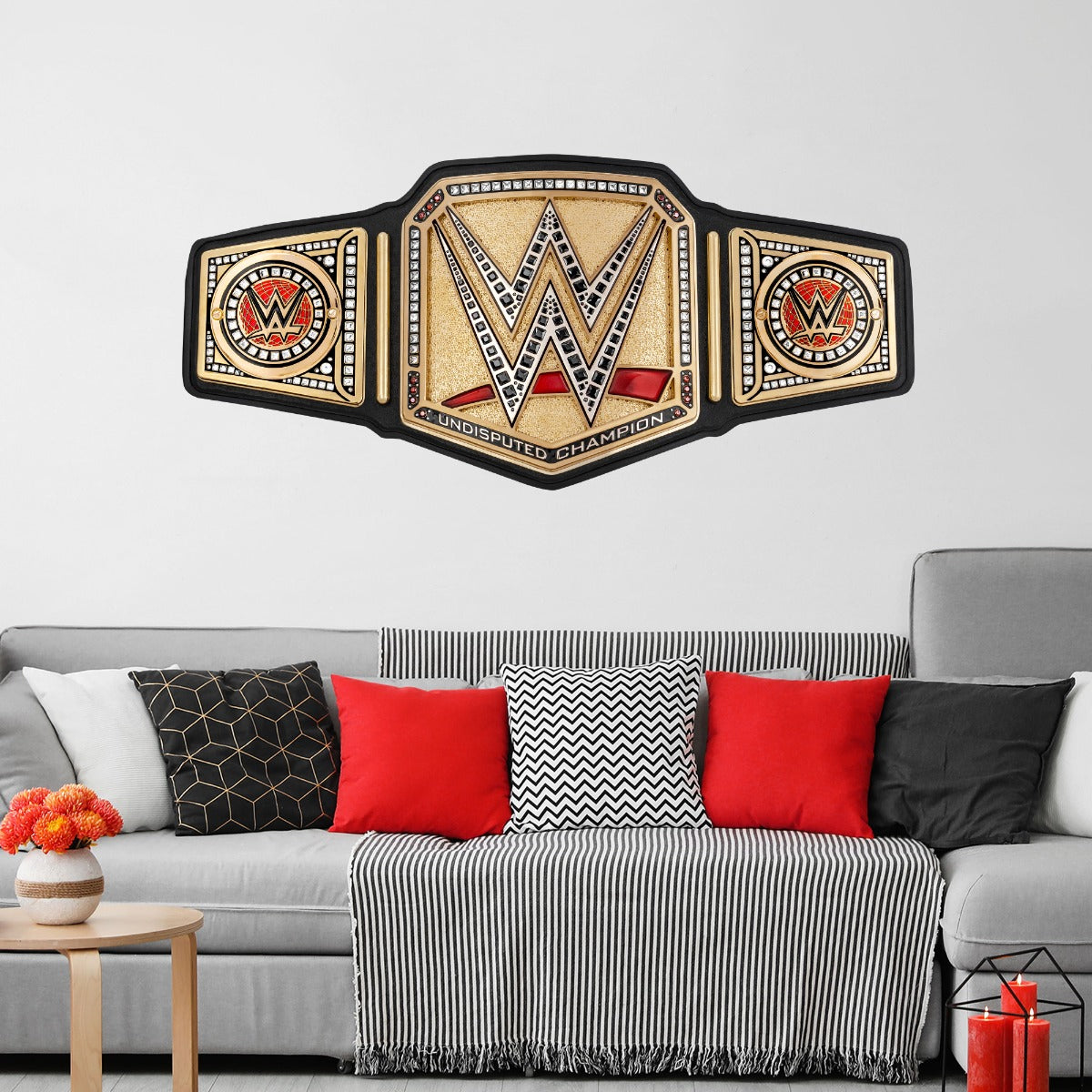 WWE Undisputed Universal Championship Belt Wall Sticker – wrestlingshop.com