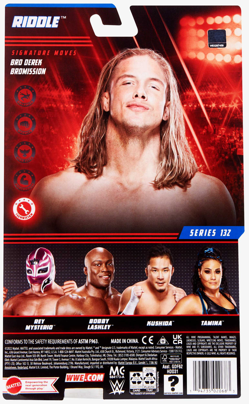 Riddle - WWE Basic Series #132 Action Figure – wrestlingshop.com