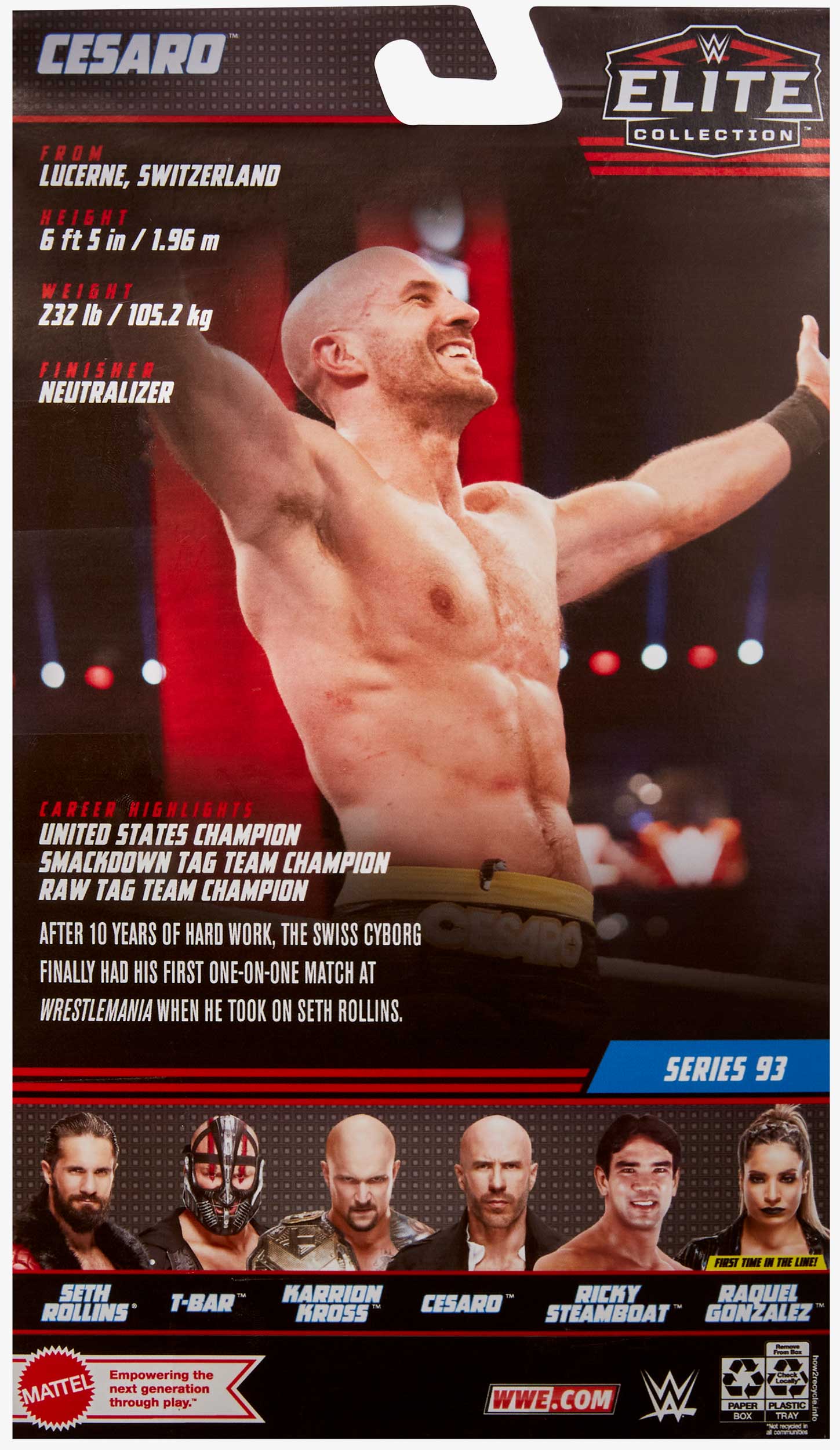 Cesaro WWE Elite Collection Series #93 Action Figure – wrestlingshop.com