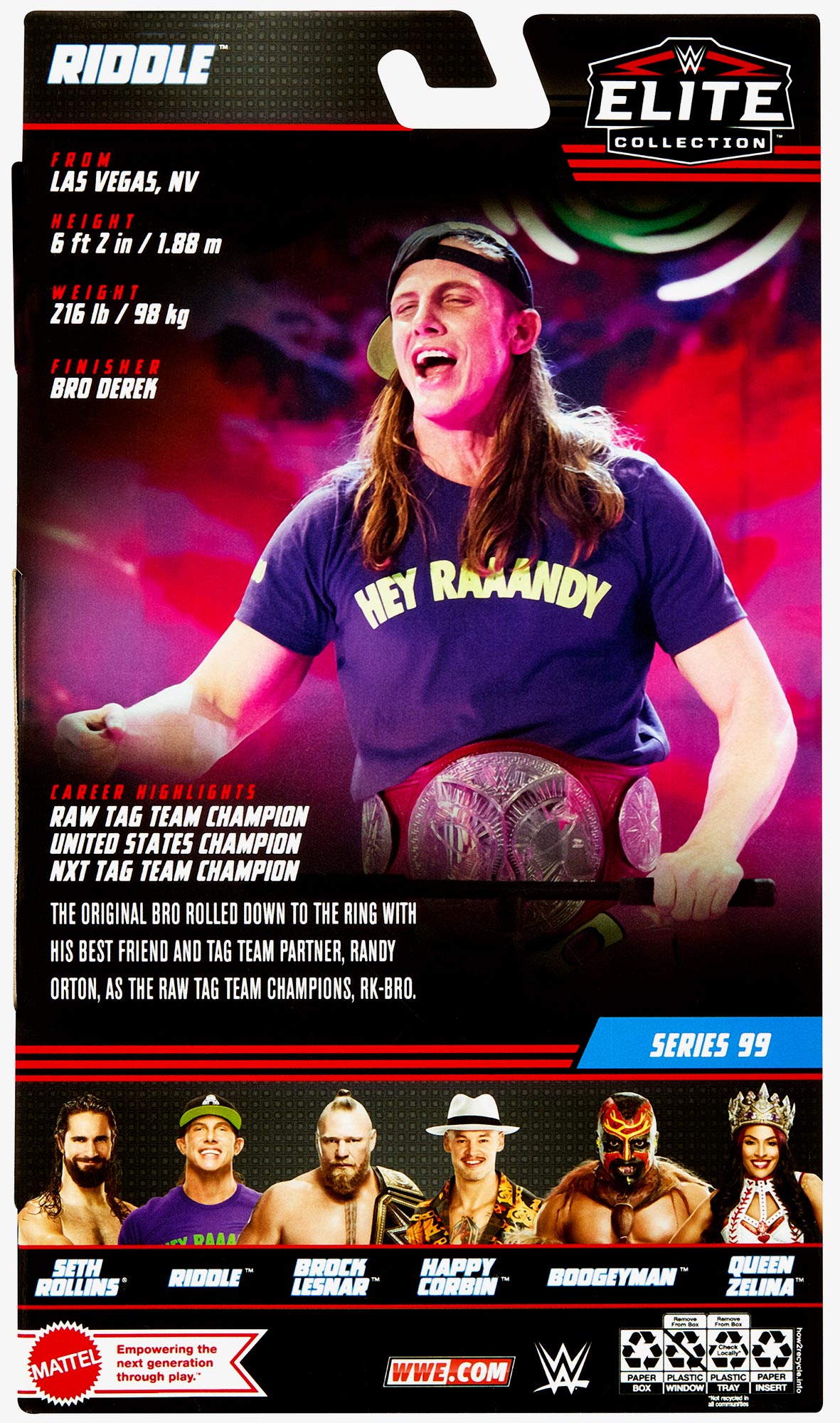 Matt Riddle WWE Elite Collection Series #99 Action Figure ...