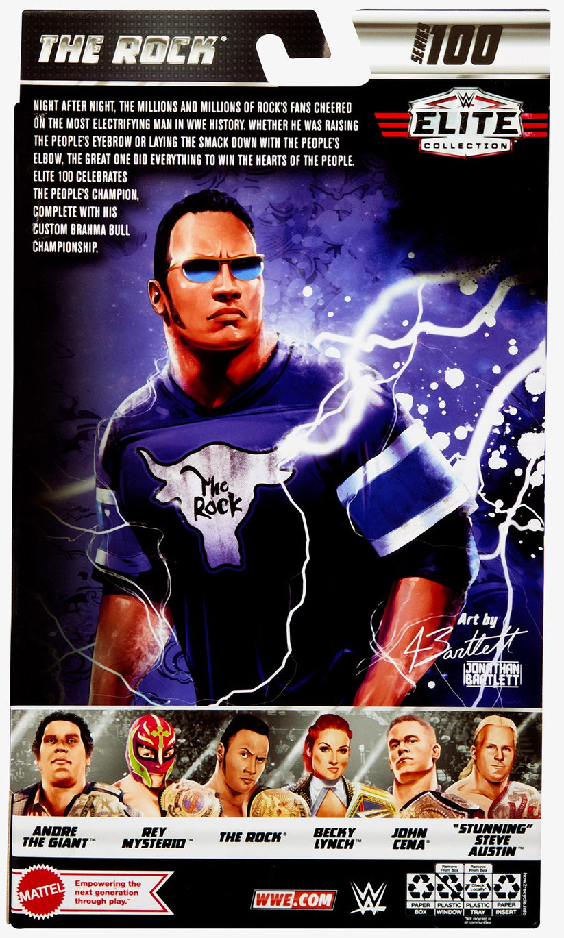 The Rock WWE Elite Collection Series #100 Action Figure – wrestlingshop.com