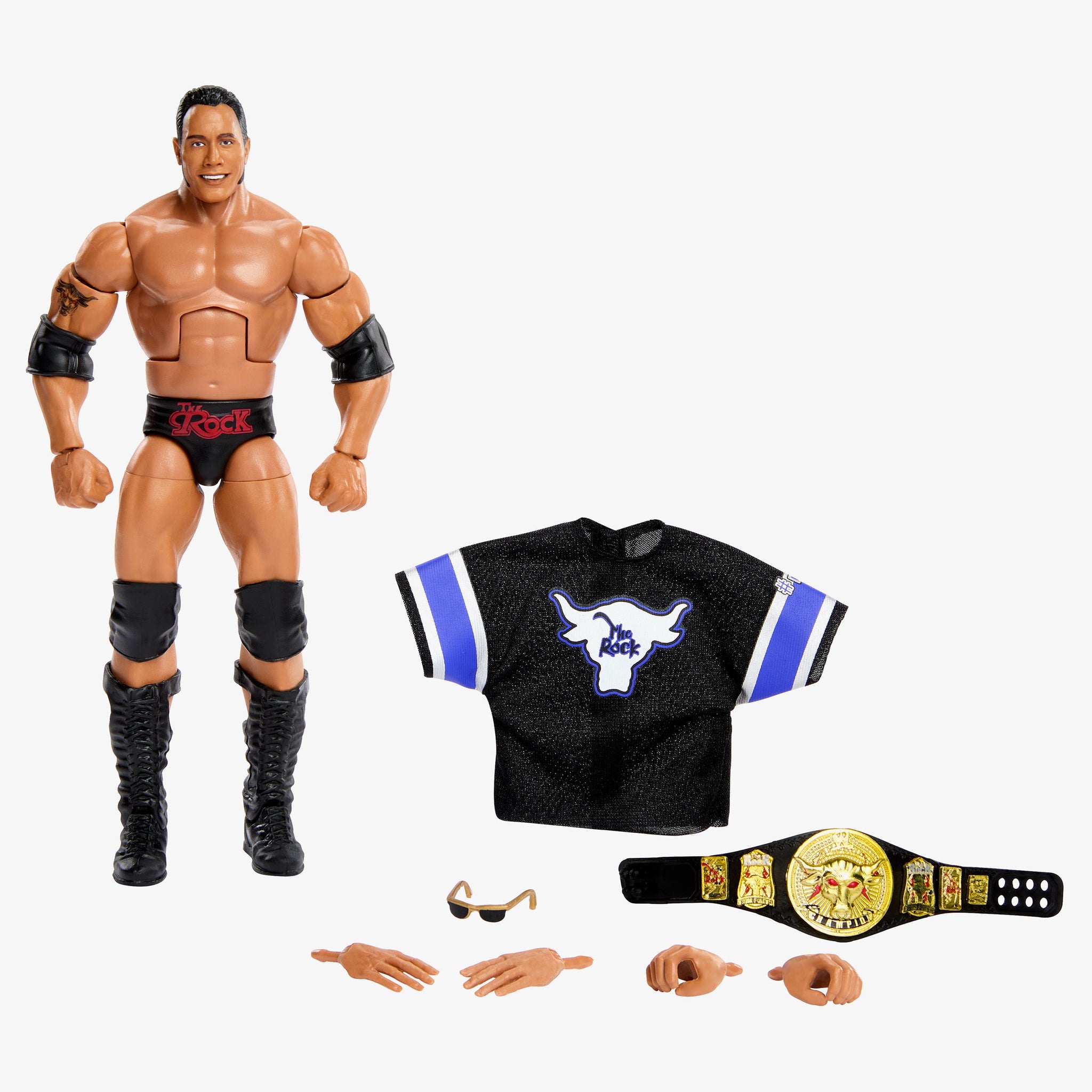 The Rock WWE Elite Collection Series #100 Action Figure – wrestlingshop.com