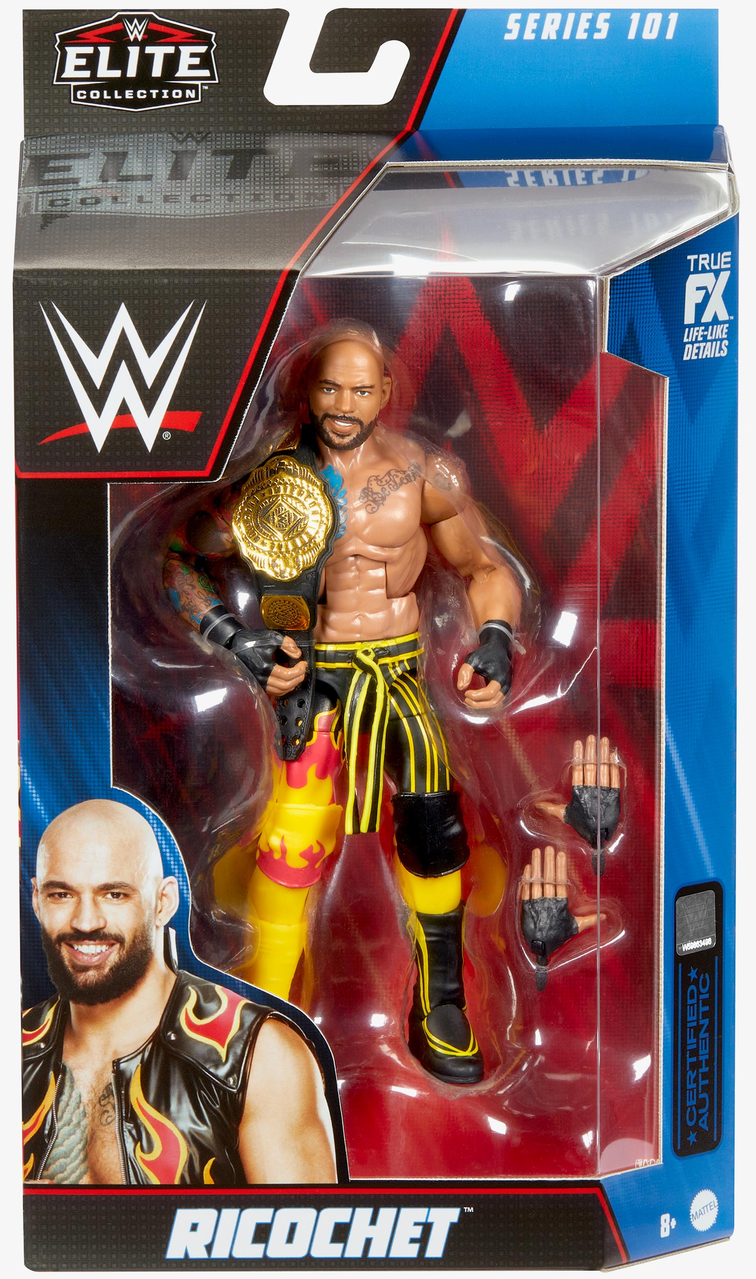 Ricochet WWE Elite Collection Series #101 Action Figure – wrestlingshop.com