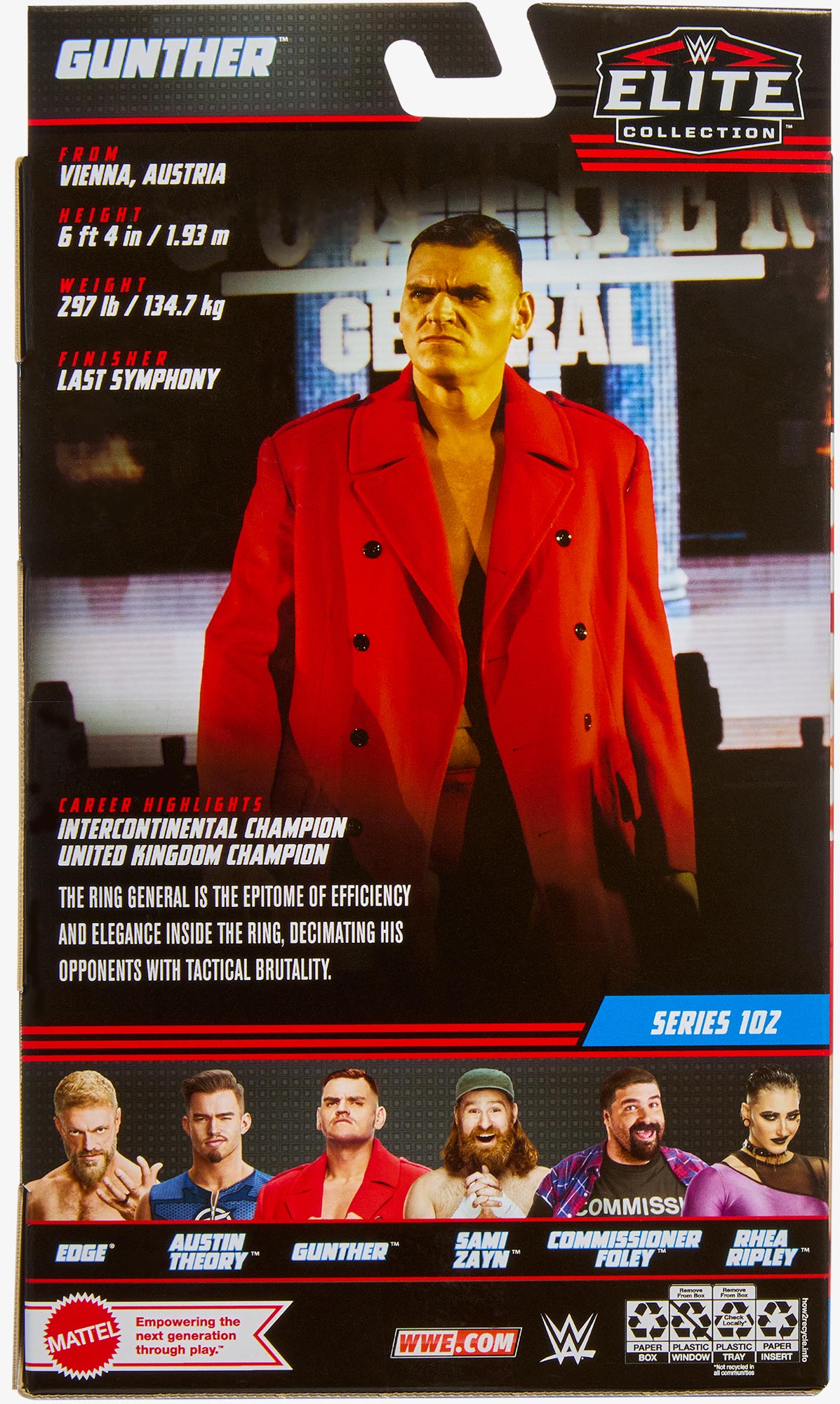 Gunther WWE Elite Collection Series #102 – wrestlingshop.com