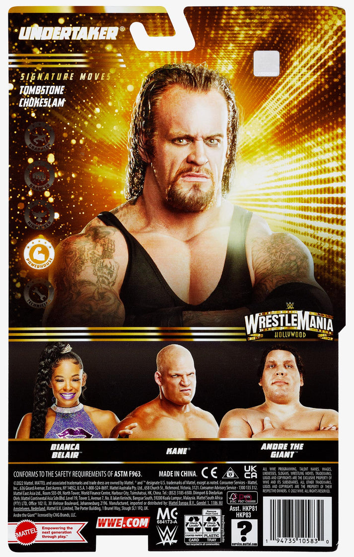 Undertaker WWE WrestleMania 39 Basic Series Action Figure – wrestlingshop.com