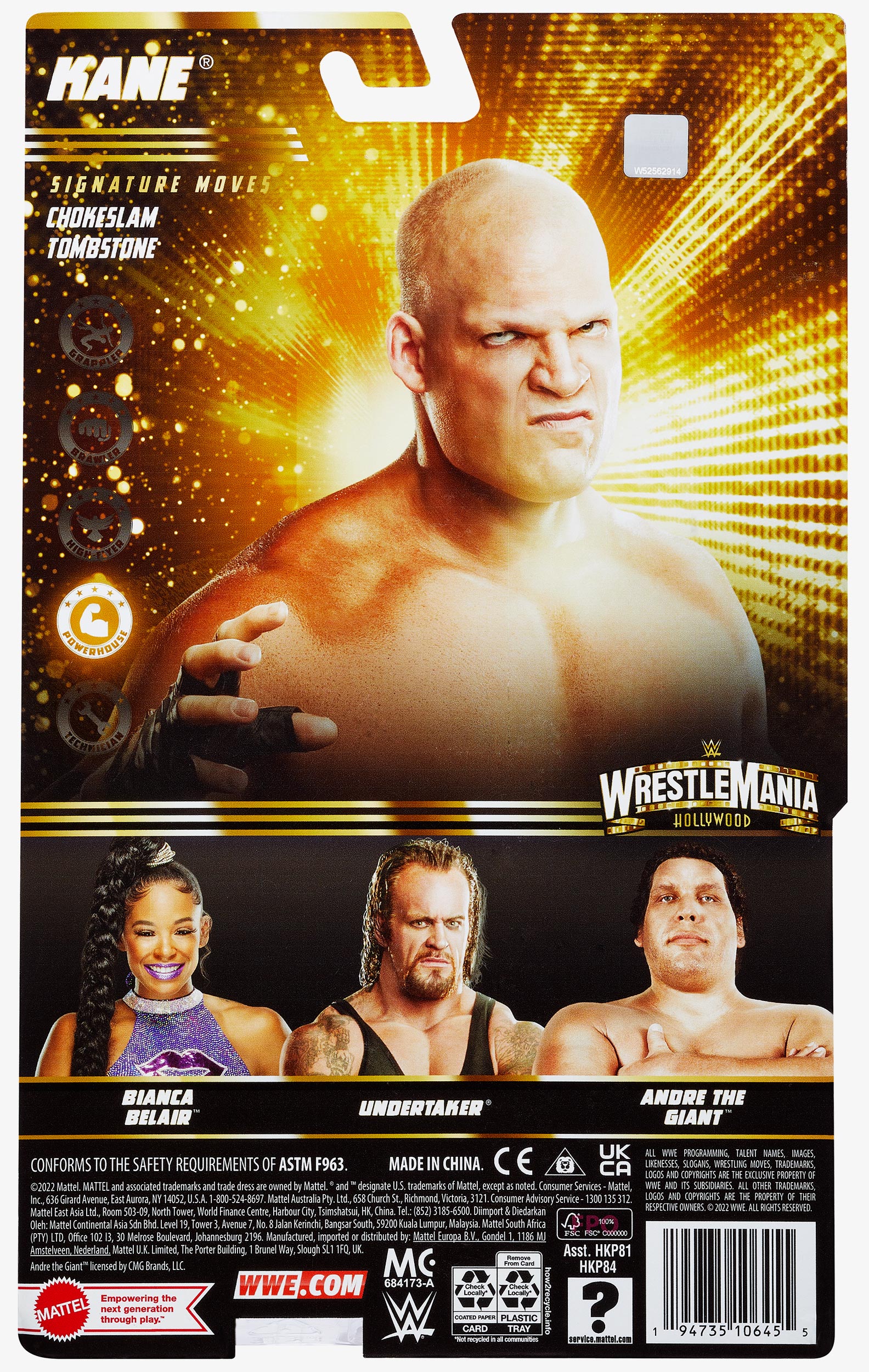Kane WWE WrestleMania 39 Basic Series Action Figure – wrestlingshop.com