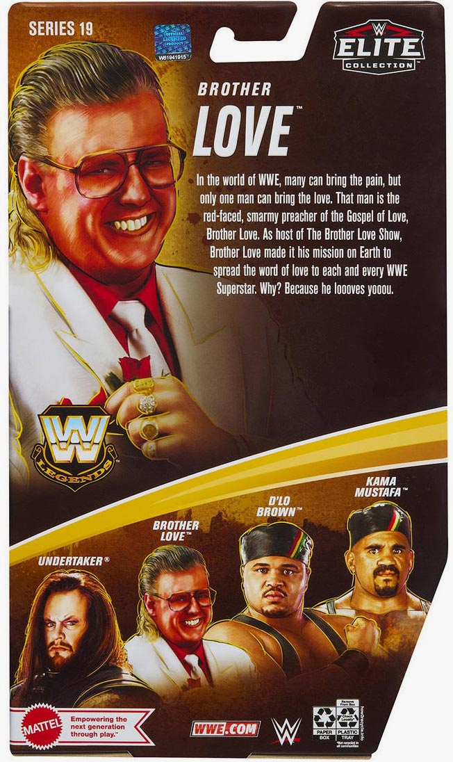 Brother Love WWE Legends Series #19 Action Figure – wrestlingshop.com