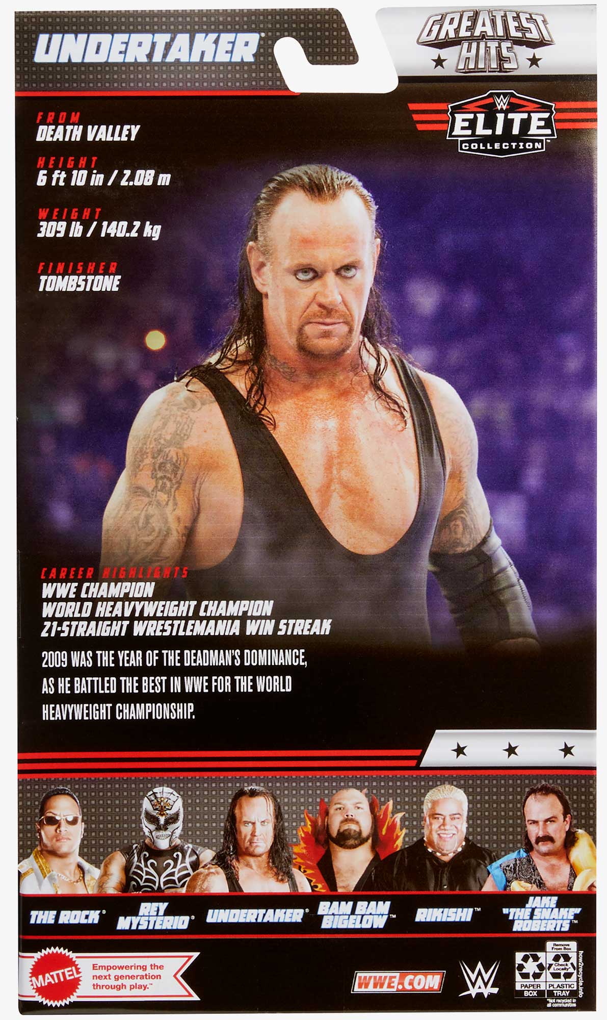 Undertaker WWE Elite Collection Greatest Hits Series #1 – wrestlingshop.com