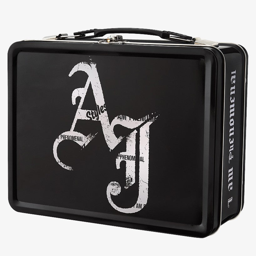 AJ Styles "I Am Phenomenal" WWE Tin Lunch Box – wrestlingshop.com
