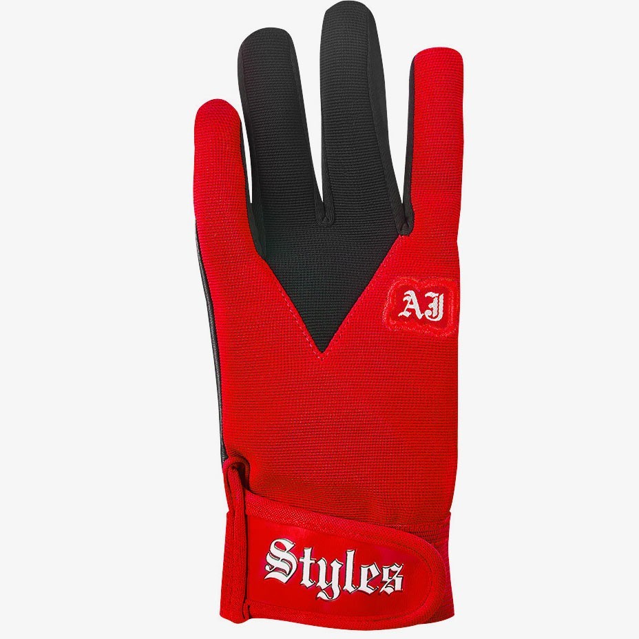 AJ Styles Red WWE Replica Gloves – wrestlingshop.com