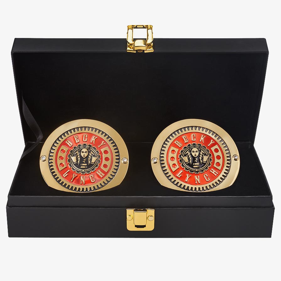 Becky Lynch WWE Women's Championship Side Plates – wrestlingshop.com