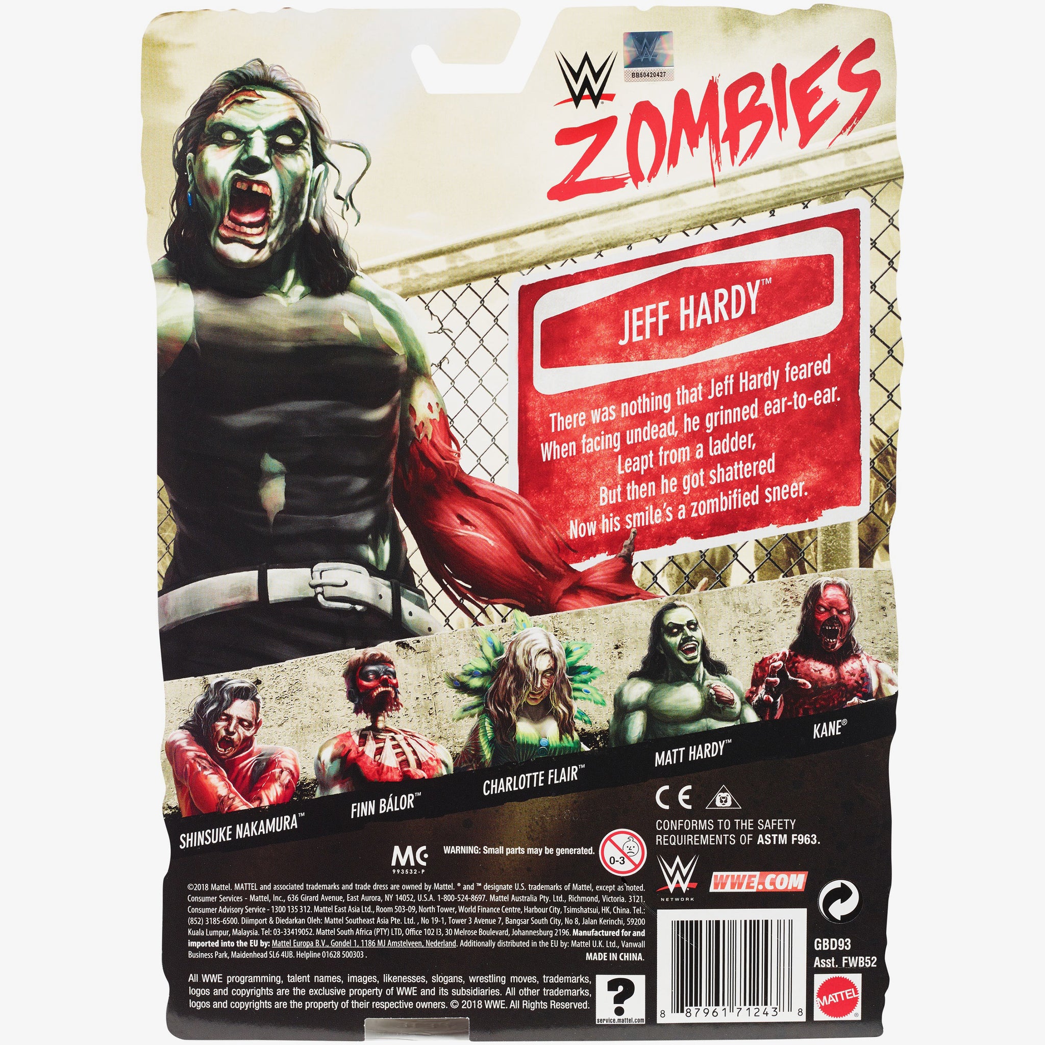 Jeff Hardy - WWE Zombies Series #3 – wrestlingshop.com