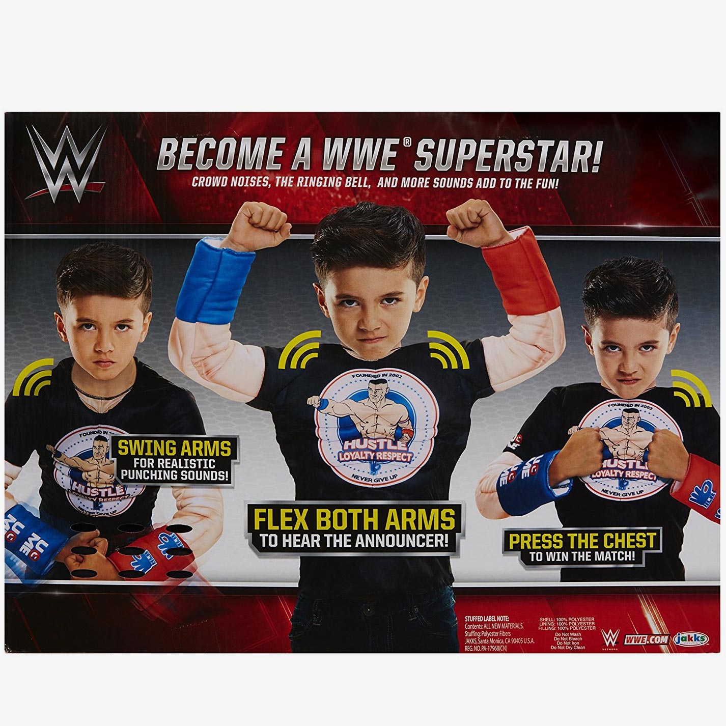 John Cena - WWE Deluxe Sound FX Muscle Suit Role-play – wrestlingshop.com