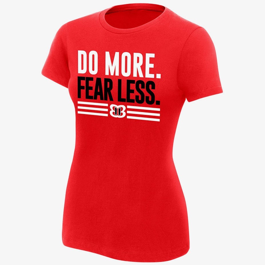 Nikki Bella Do More Fear Less Women s WWE Authentic T Shirt Red Nikki Bella Do More Fear Less Women s WWE Authentic T Shirt Red
