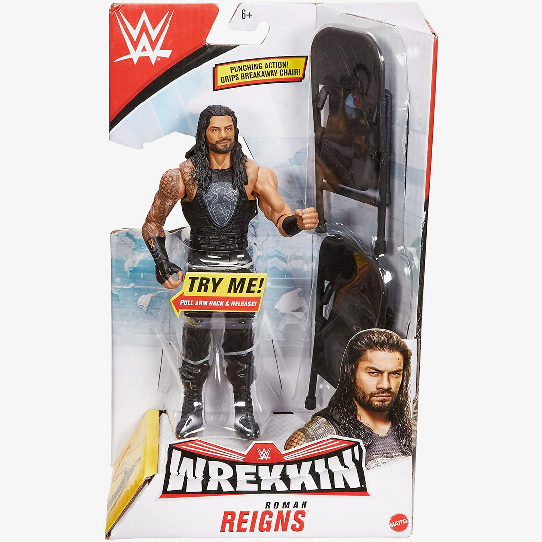 Roman Reigns WWE Wrekkin' Figures Series (With Two Chairs ...