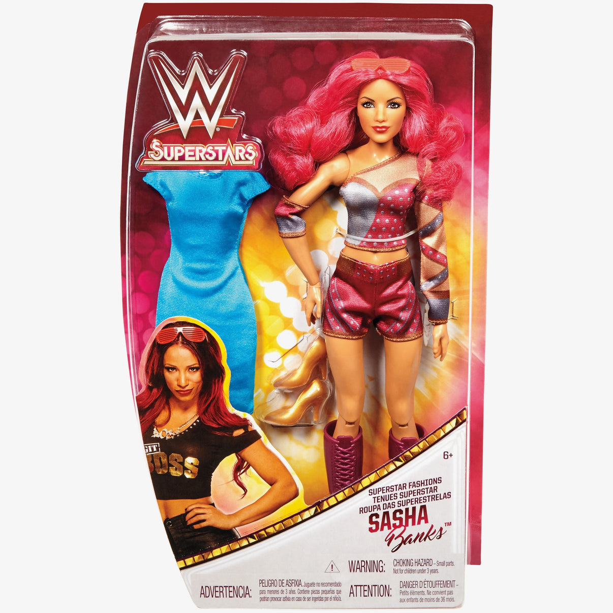 Sasha Banks - 12 inch WWE Fashion Doll (Blue Dress version ...