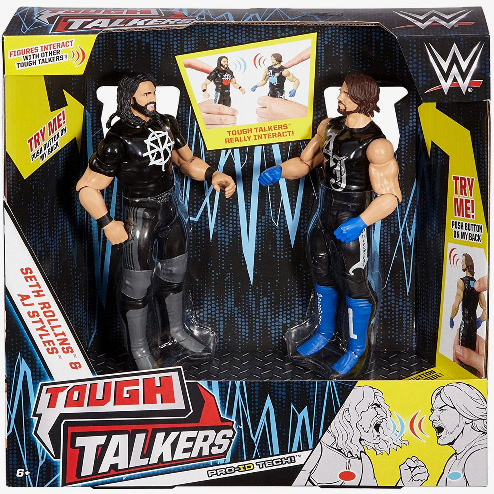 AJ Styles & Seth Rollins WWE Tough Talkers Twin-Pack Series #2 ...