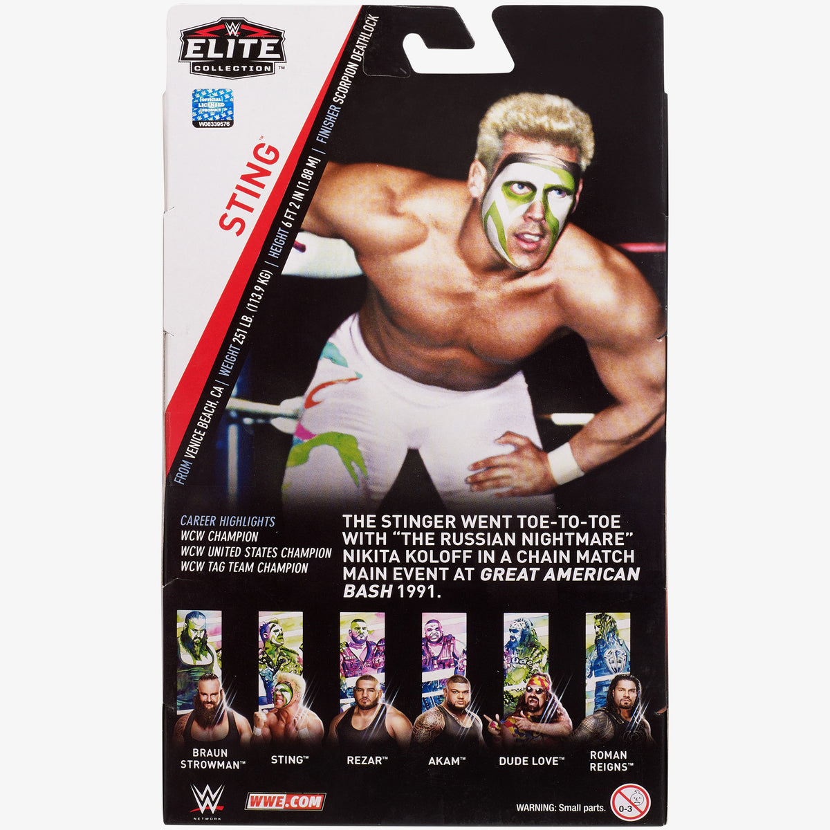 Sting WWE Elite Collection Series #62 – wrestlingshop.com